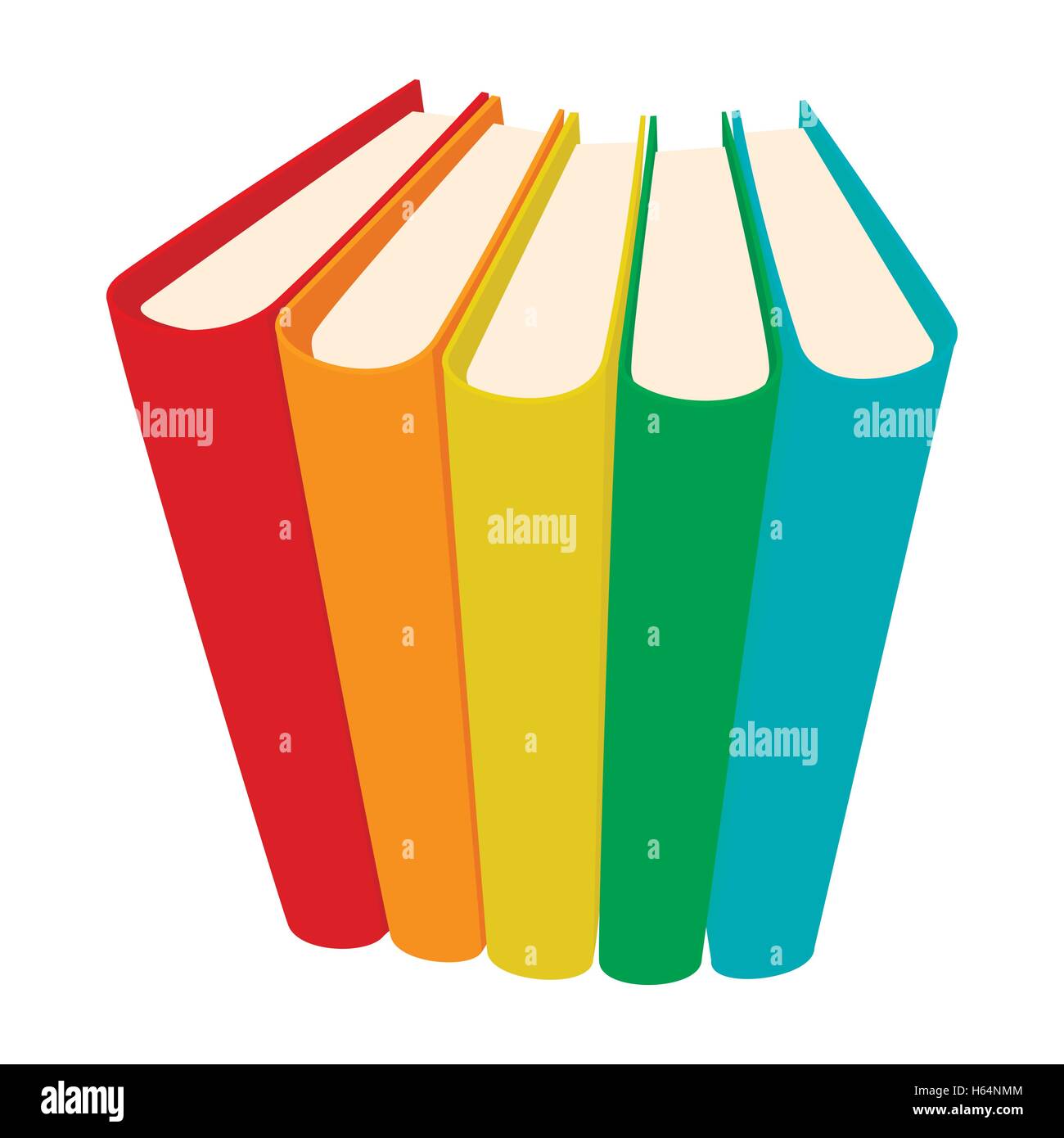 Pile of school books and note books Stock Vector Images - Alamy