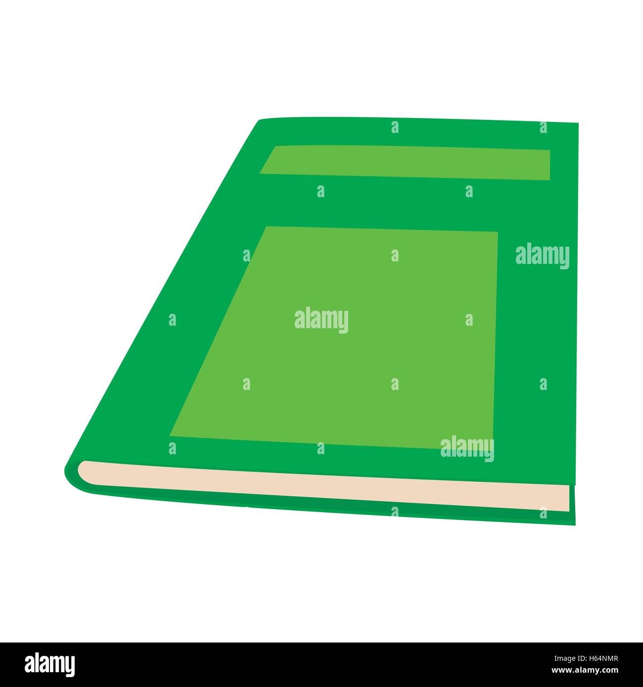 Closed green book icon, cartoon style Stock Vector Image & Art - Alamy