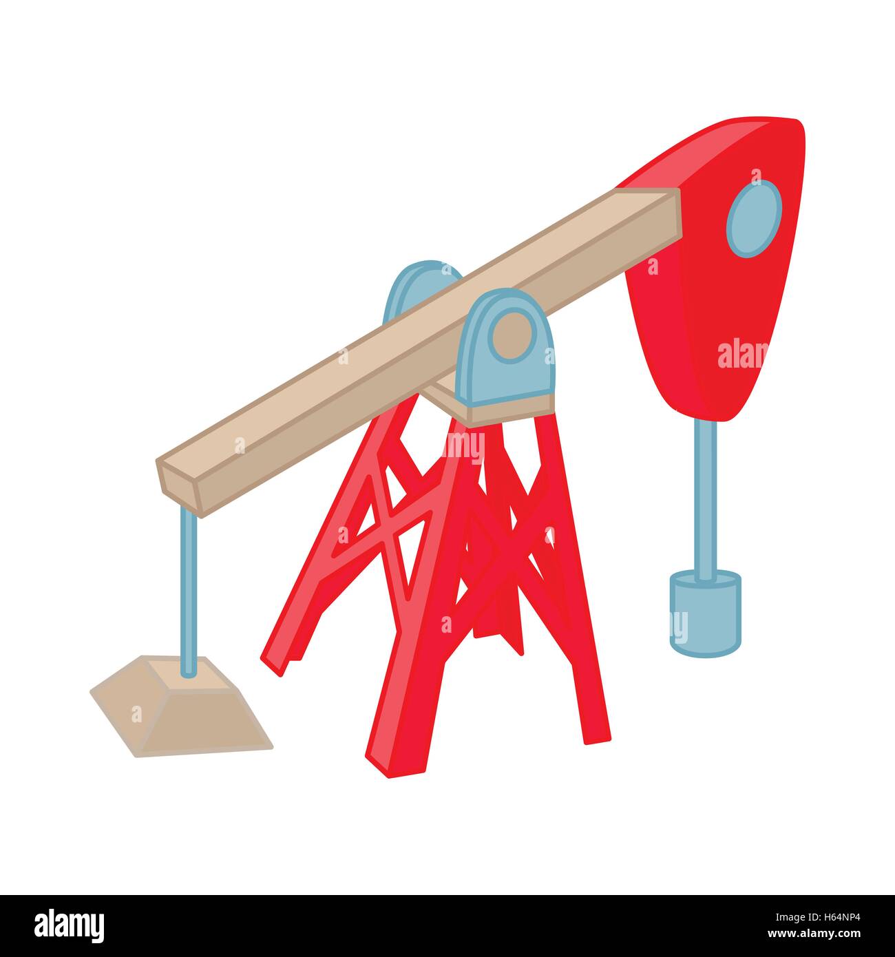 Petroleum jack pump cartoon Cut Out Stock Images & Pictures - Alamy