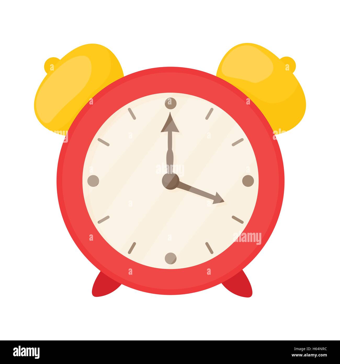 Red alarm clock icon, cartoon style Stock Vector Image & Art - Alamy
