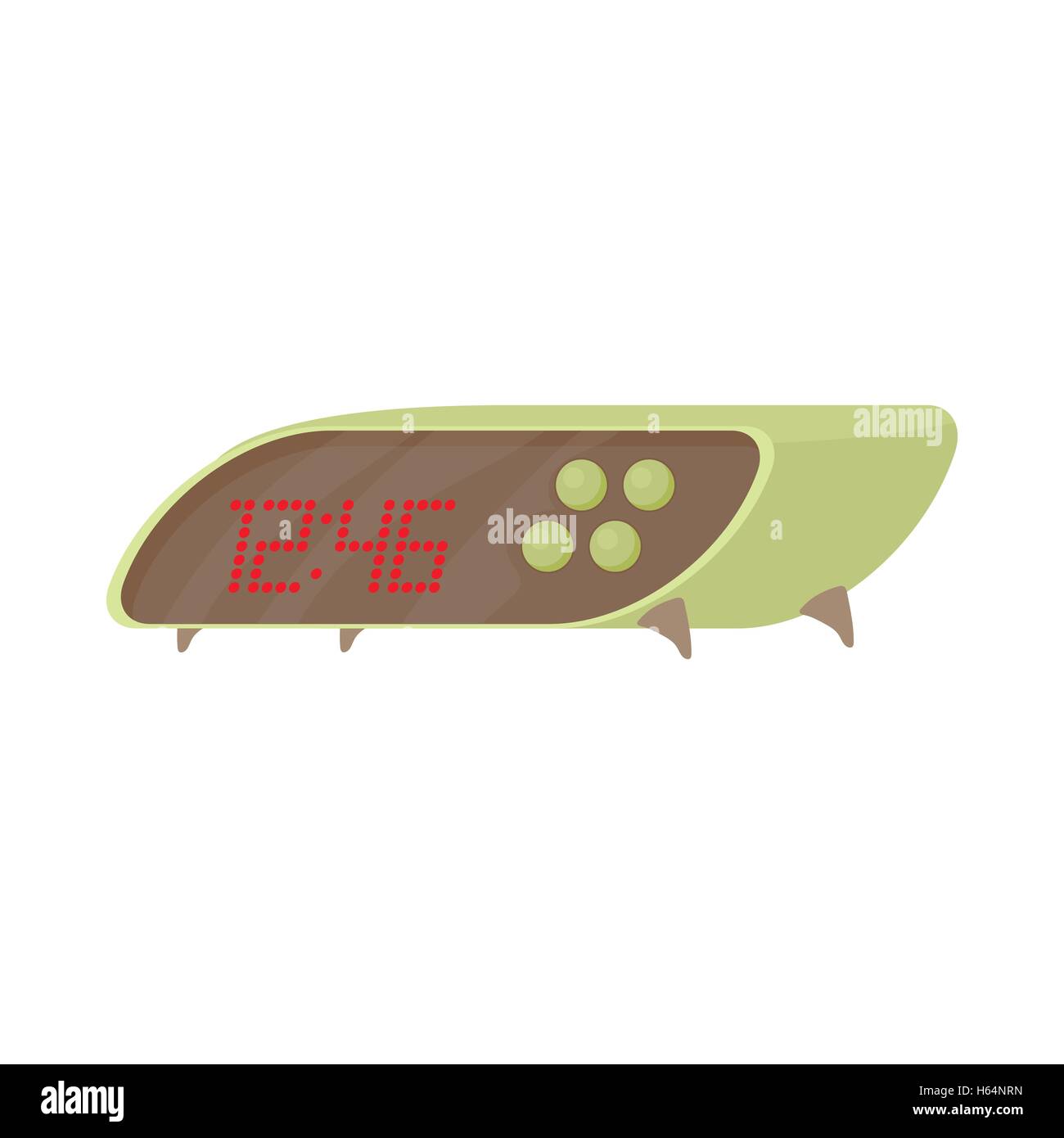 Modern digital table clock icon, cartoon style Stock Vector Image & Art ...