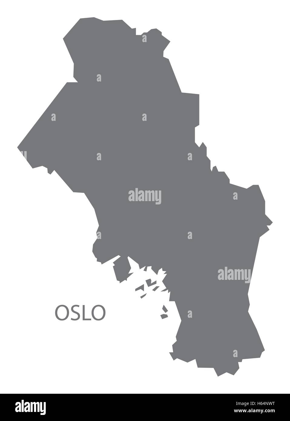 Area map oslo norway hi-res stock photography and images - Alamy