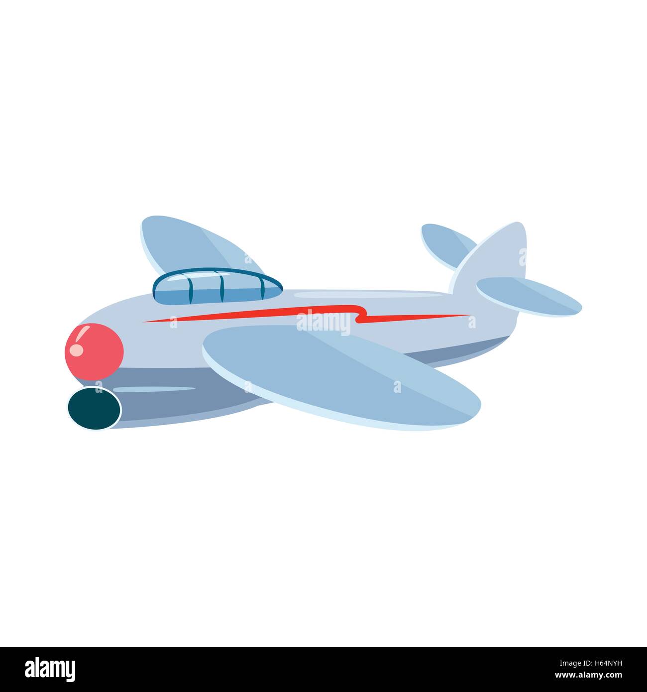 Small Airplane Isolated Icon Vector Stock Photos & Small Airplane ...