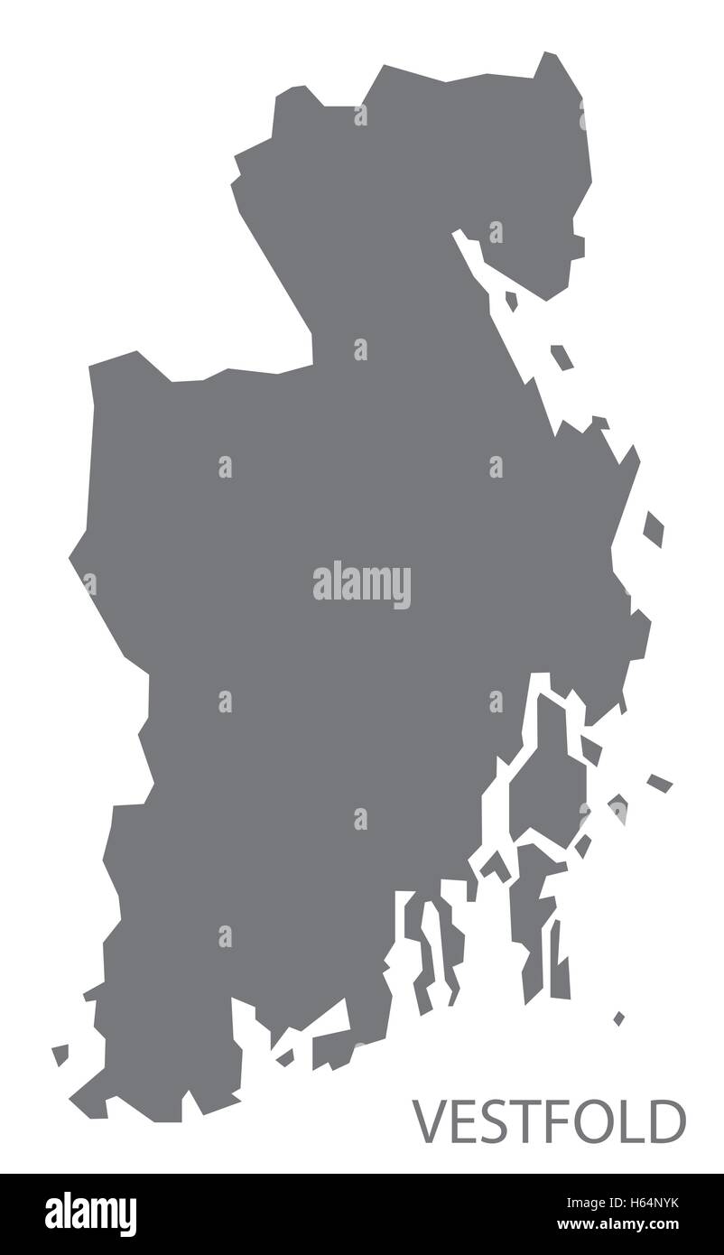 Vestfold map hi-res stock photography and images - Alamy