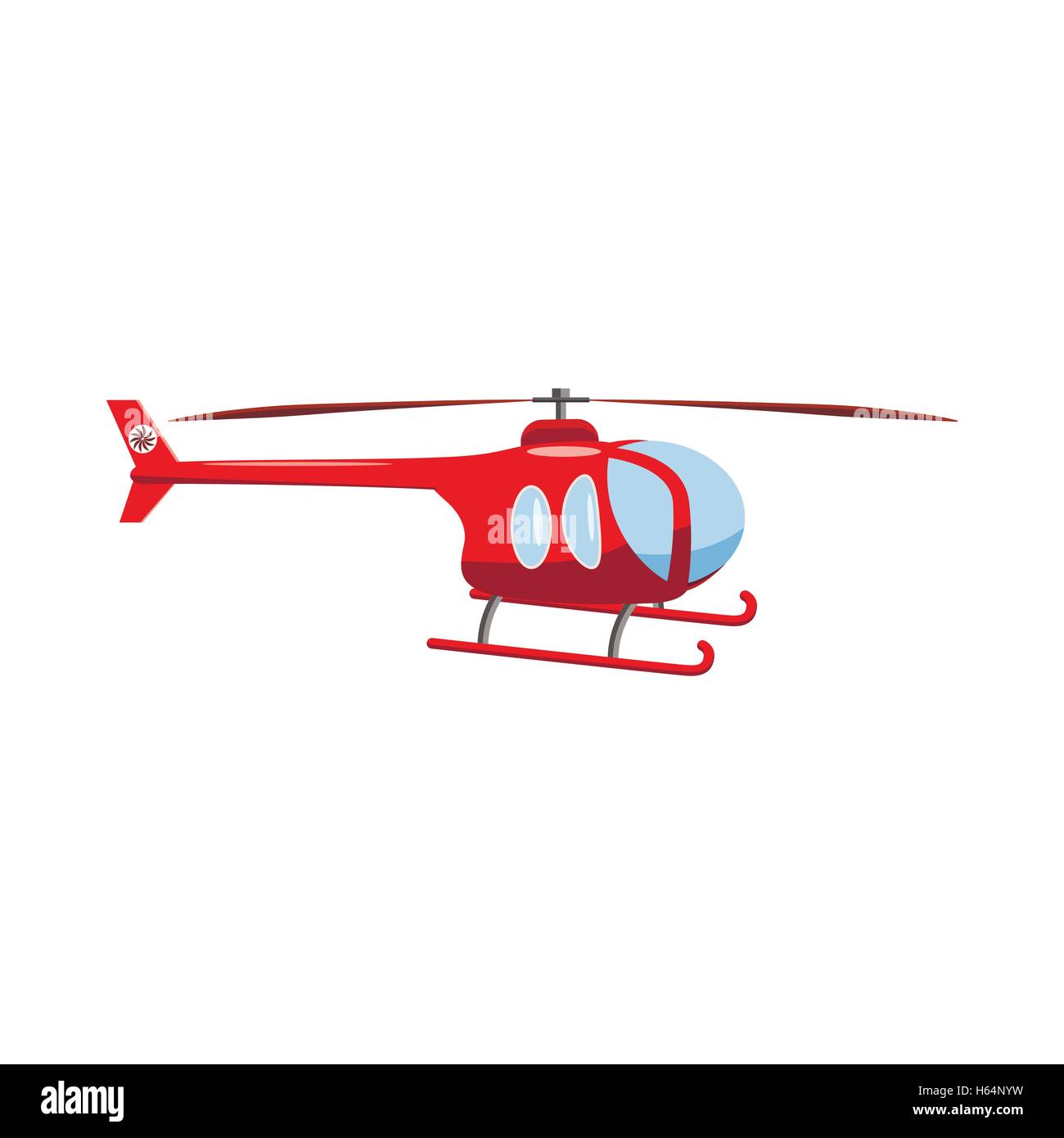 Red helicopter icon, cartoon style Stock Vector Image & Art - Alamy