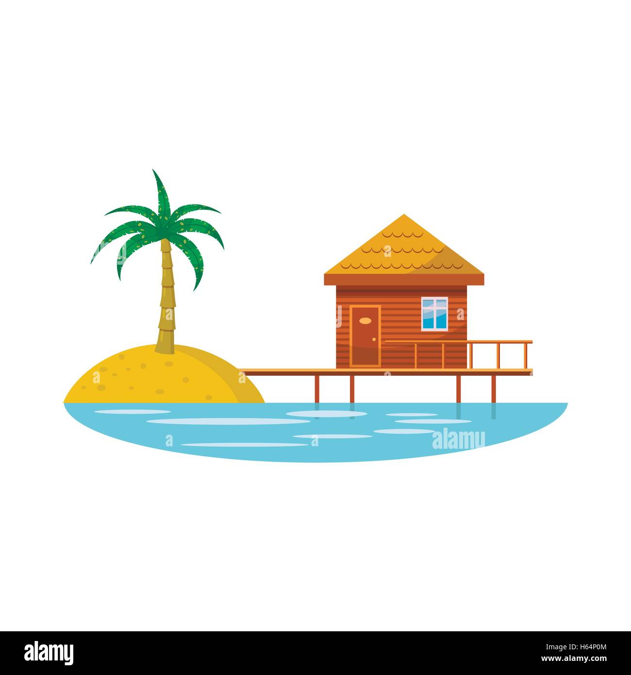 Hotel resort icon in cartoon style Stock Vector Image & Art - Alamy
