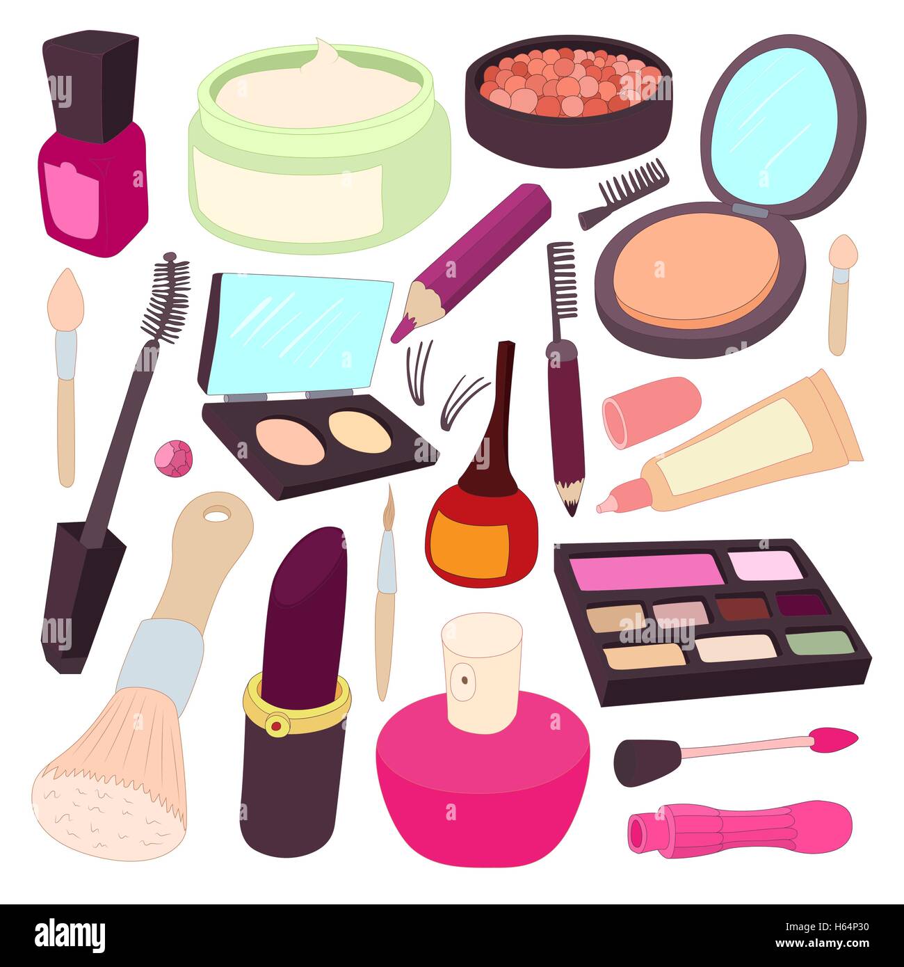 Cosmetic line symbols Cut Out Stock Images & Pictures - Alamy