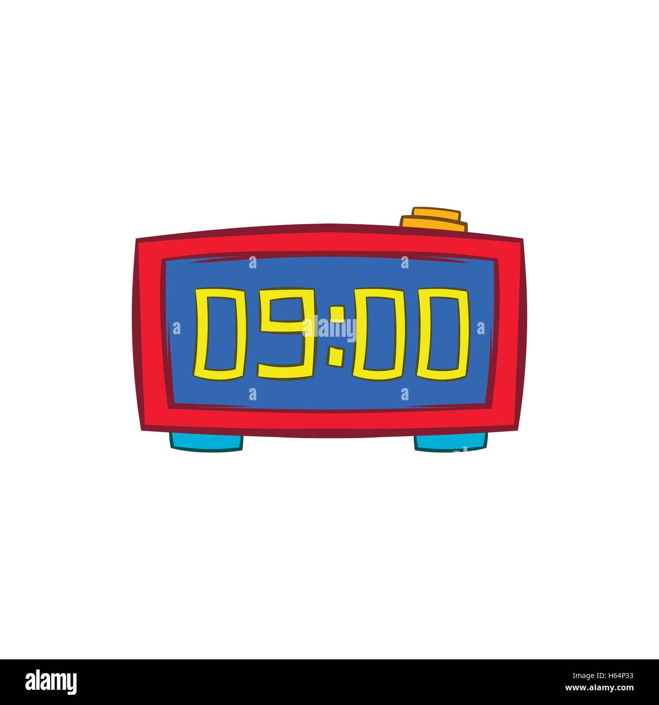 Digital alarm clock 0 Cut Out Stock Images & Pictures - Alamy