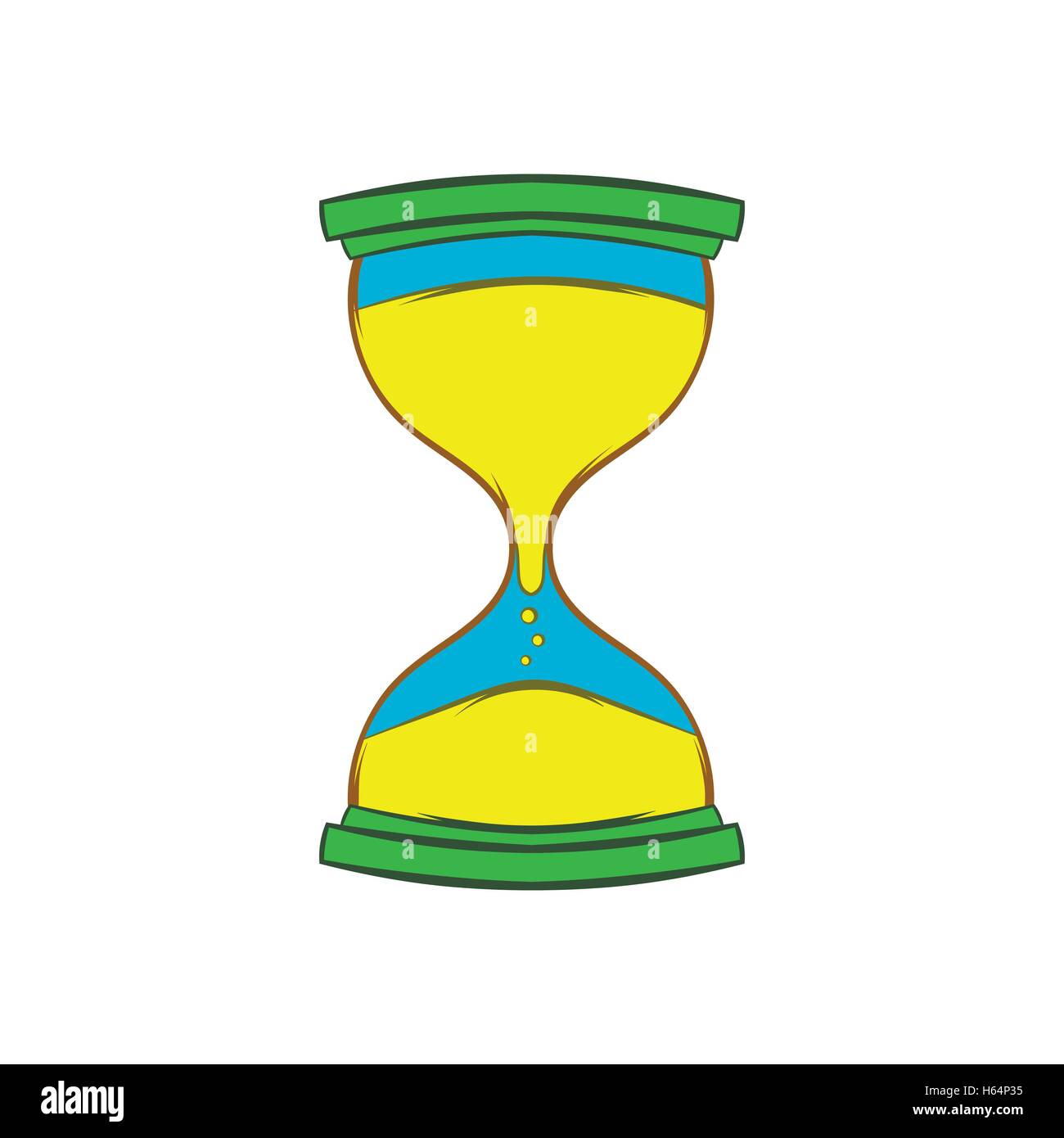 Hourglass icon in cartoon style Stock Vector Image & Art - Alamy