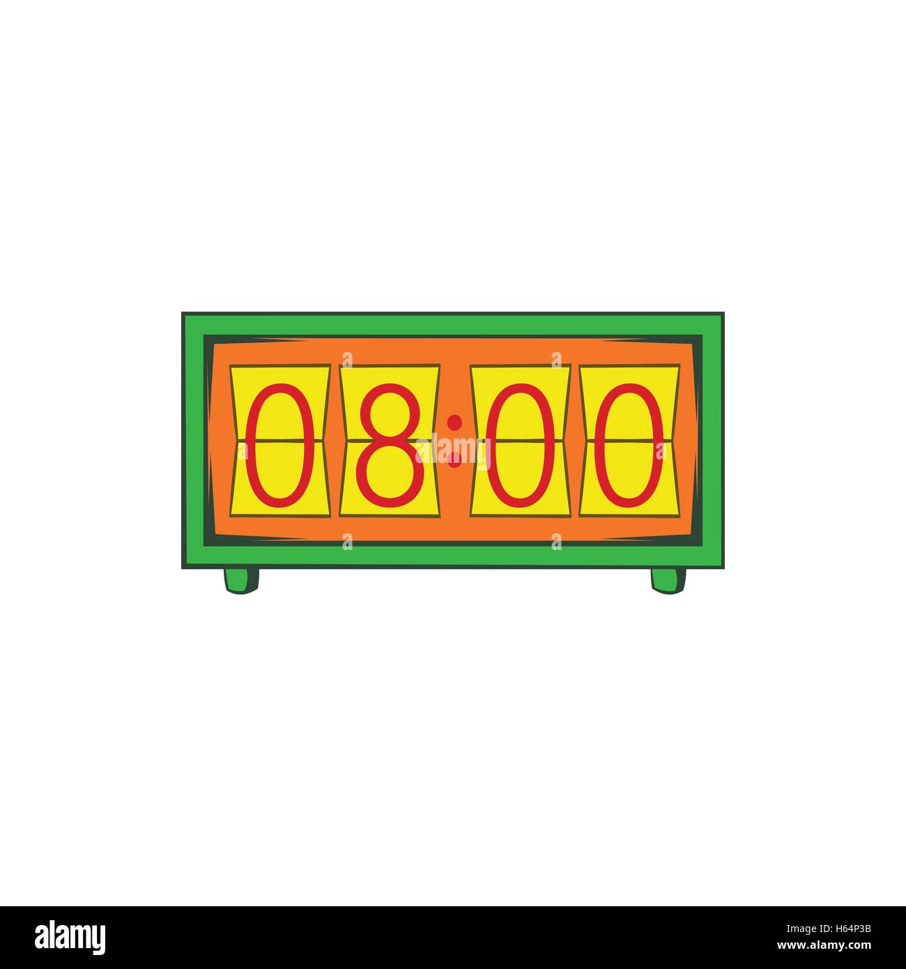 Vintage flip clock time Stock Vector Images - Alamy