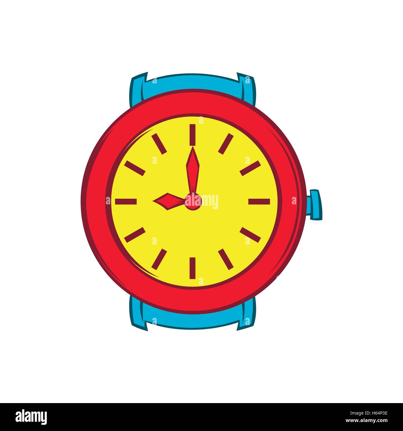 Red wrist watch icon, cartoon style Stock Vector Image & Art - Alamy
