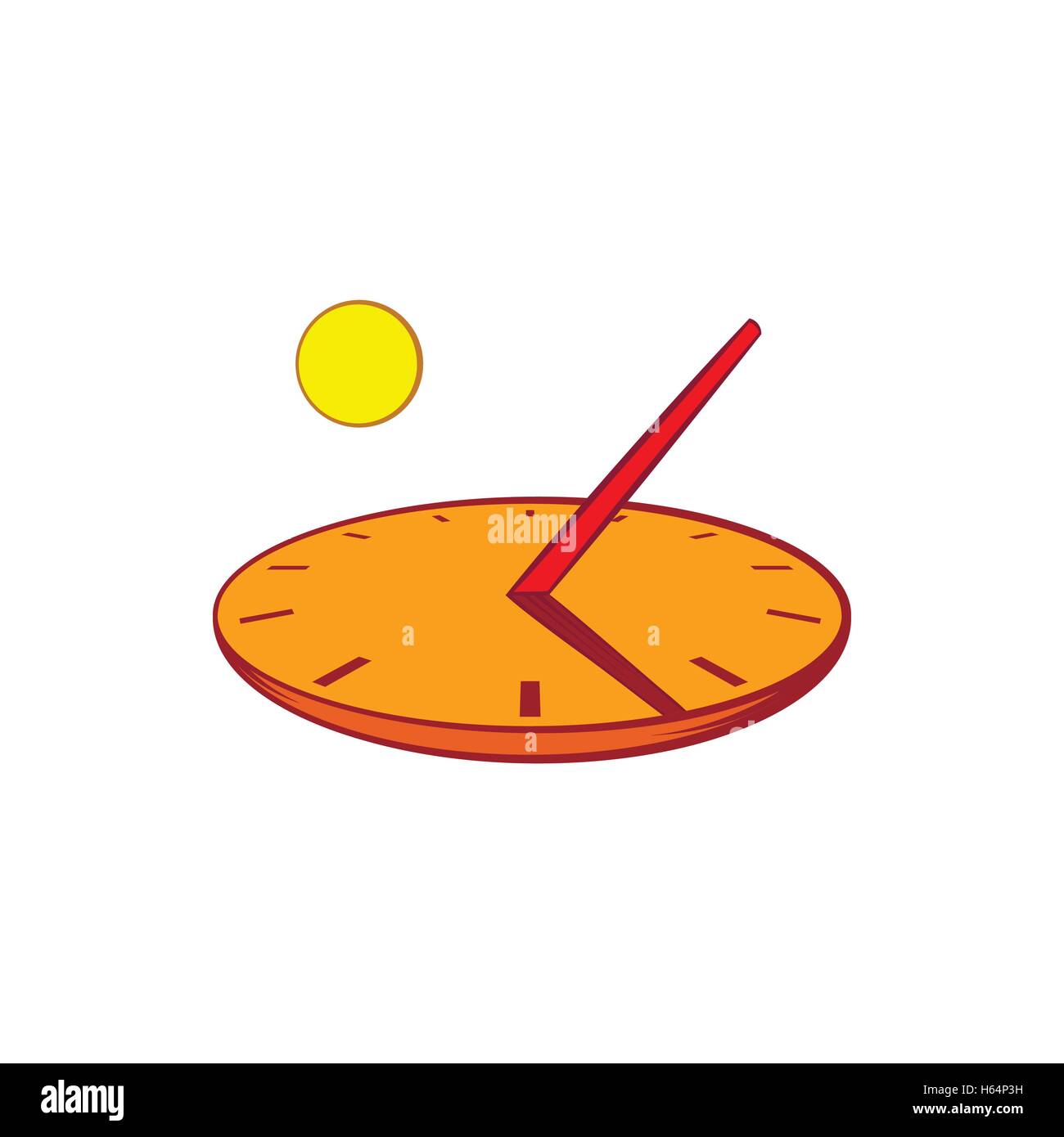 Sundial icon in cartoon style Stock Vector Image & Art - Alamy