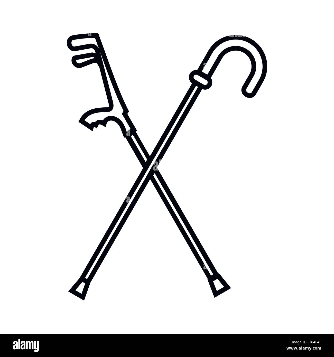 Walking Staff Clipart