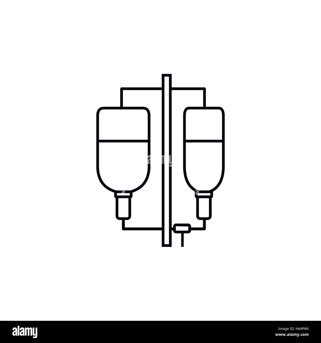 Intravenous infusion icon, outline style Stock Vector Image & Art - Alamy