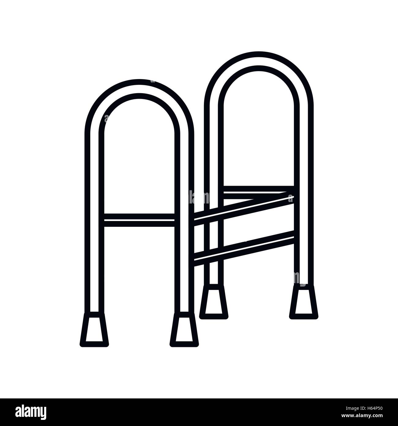 Walker icon, outline style Stock Vector Image & Art - Alamy