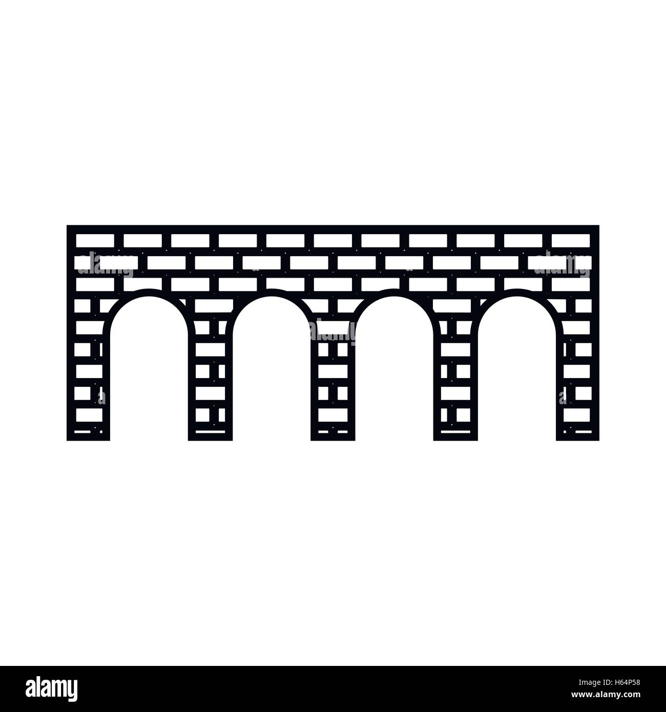 Bridge icon, outline style Stock Vector Image & Art - Alamy