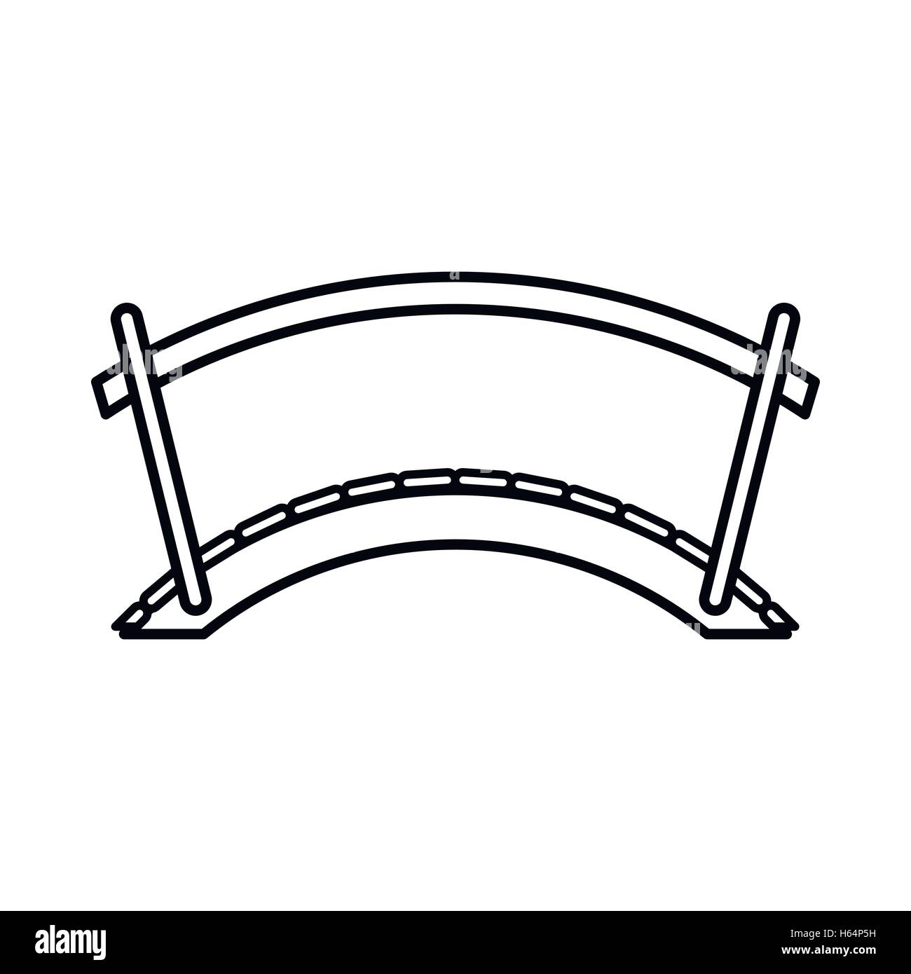 Bridge icon, outline style Stock Vector Image & Art - Alamy