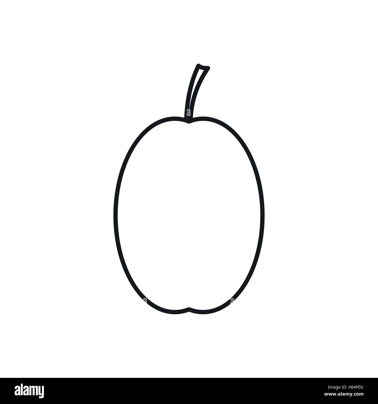 Ripe organic plum in Black and White Stock Photos & Images - Alamy