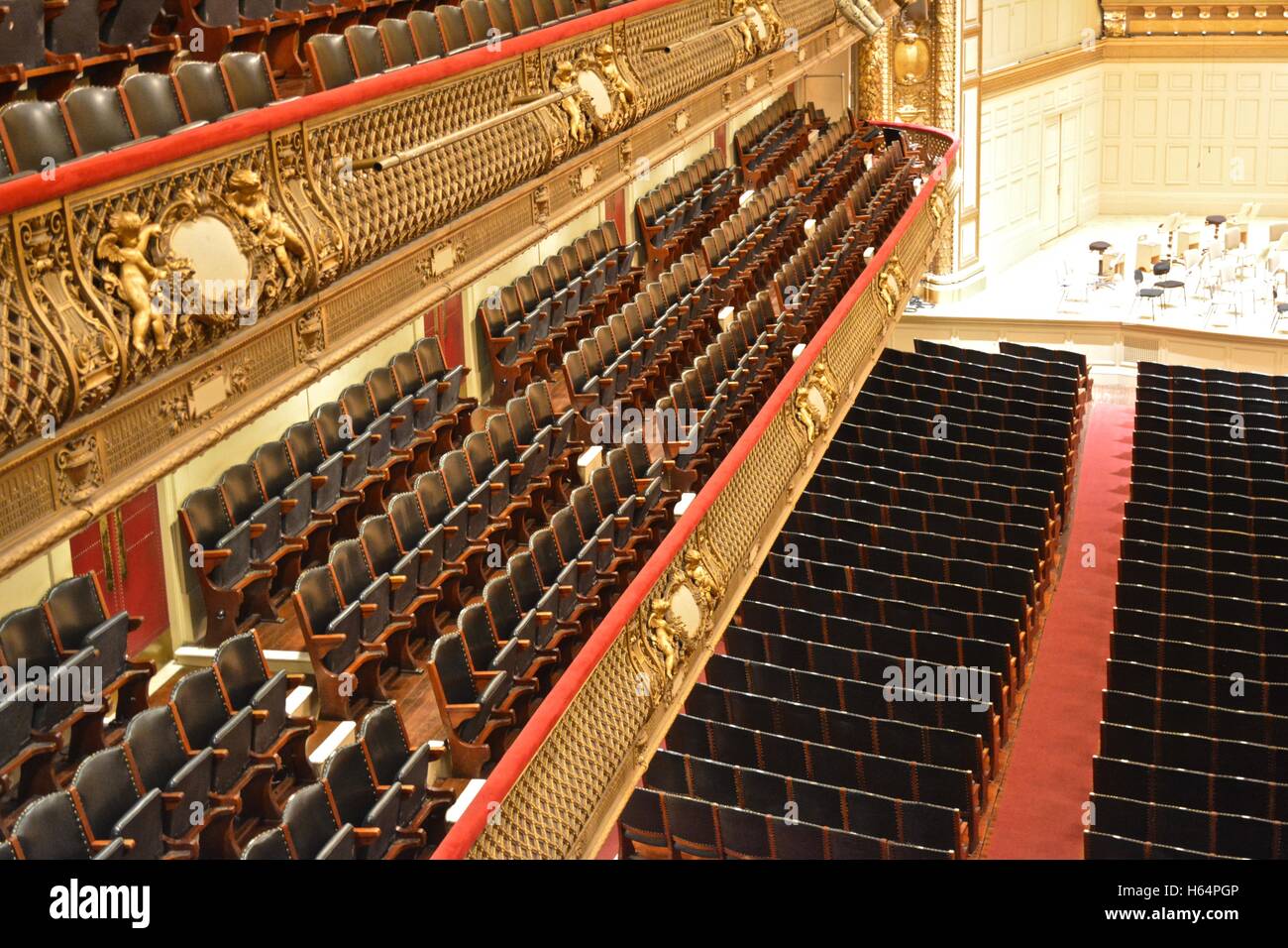 Inside of the iconic Symphony Hall in Boston, Massachusetts Stock Photo ...