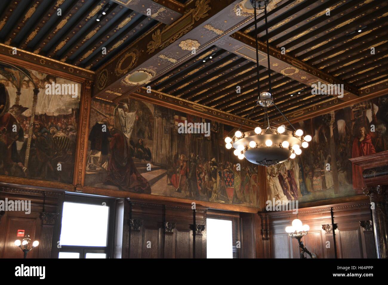 The iconic Boston Public Library McKim buildings in Copley Square Back ...