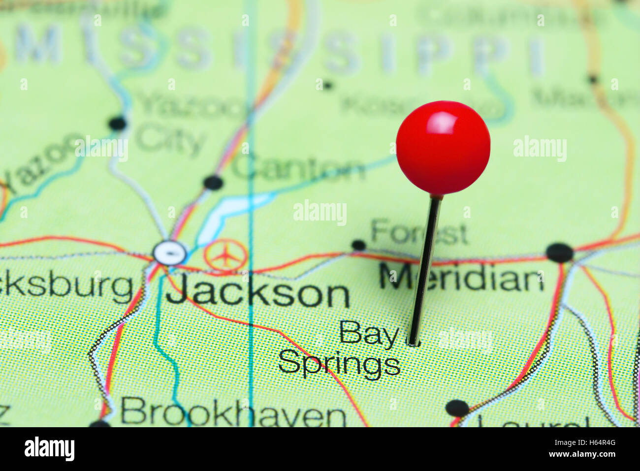 Bay springs map hi-res stock photography and images - Alamy