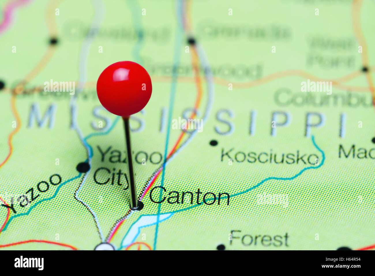 Map of canton hi-res stock photography and images - Alamy