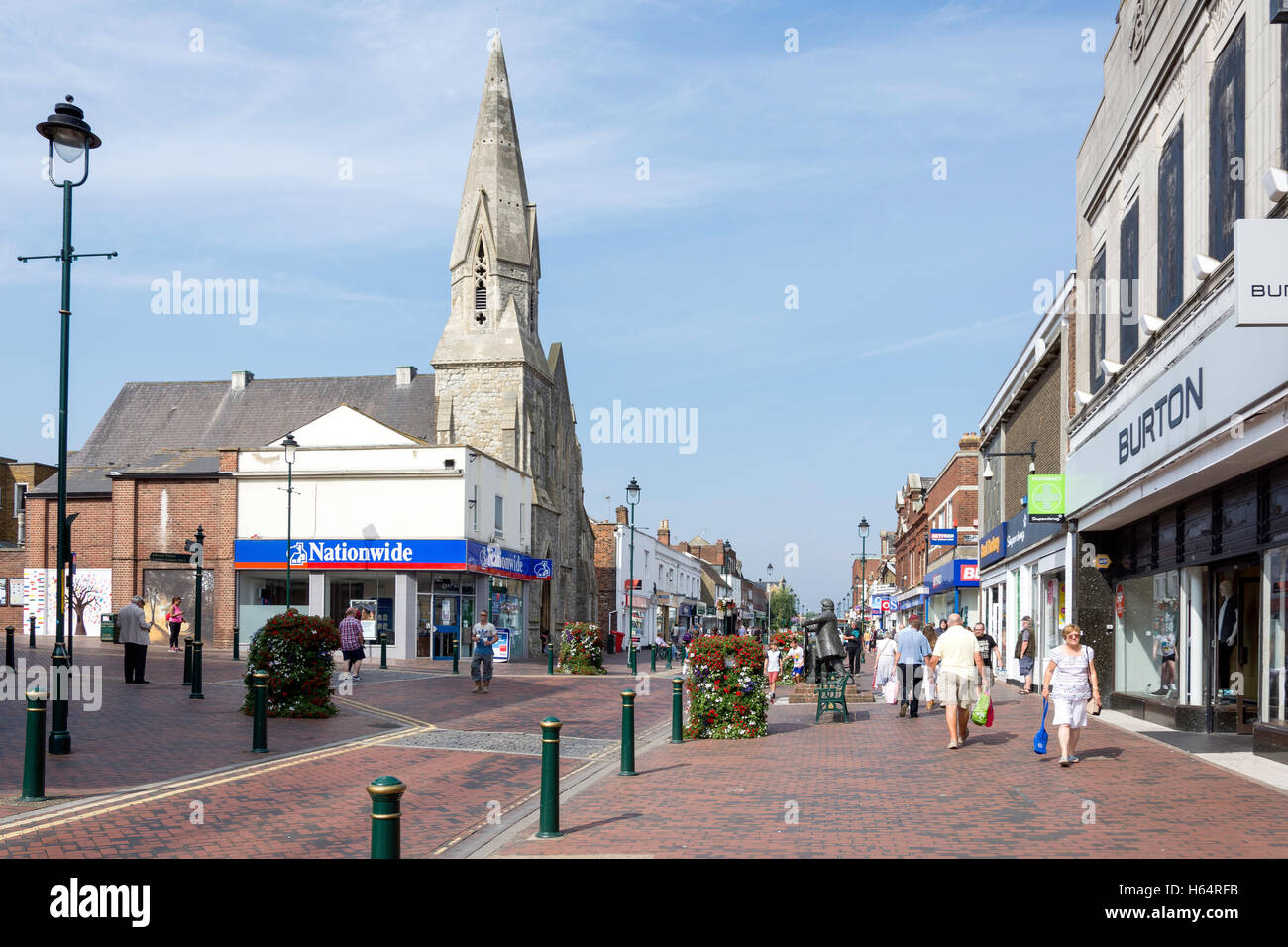 Sittingbourne High Street Sittingbourne Kent High Resolution Stock ...