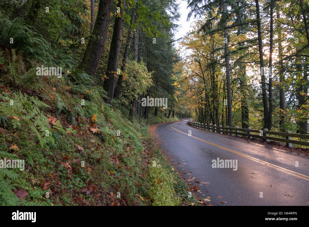 Historic Columbia River Gorge Highway 30 Stock Photo - Alamy