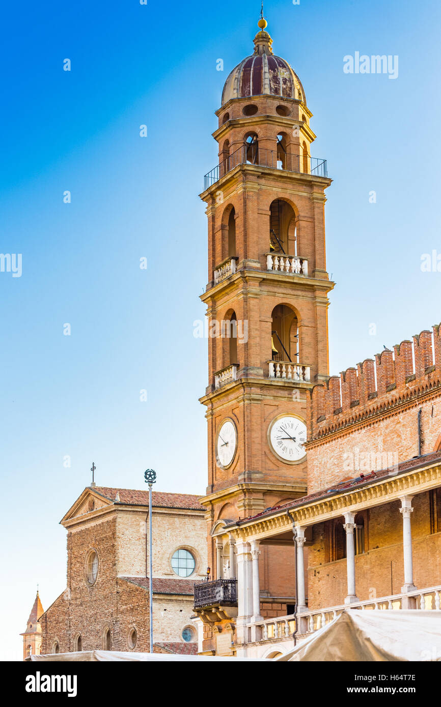 clock tower and historic church Stock Photo - Alamy
