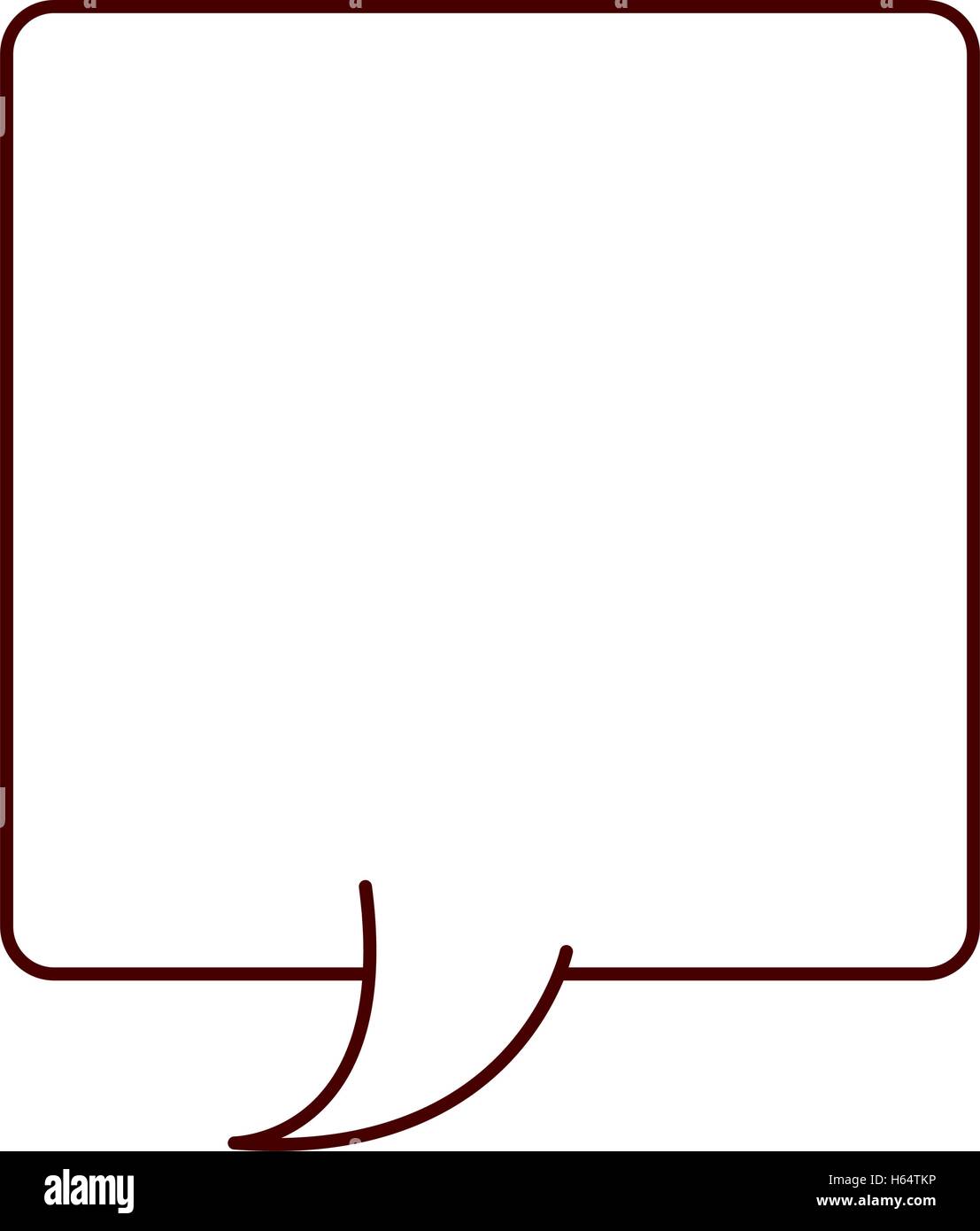 silhouette rectangle callout for dialogue Stock Vector Image & Art - Alamy