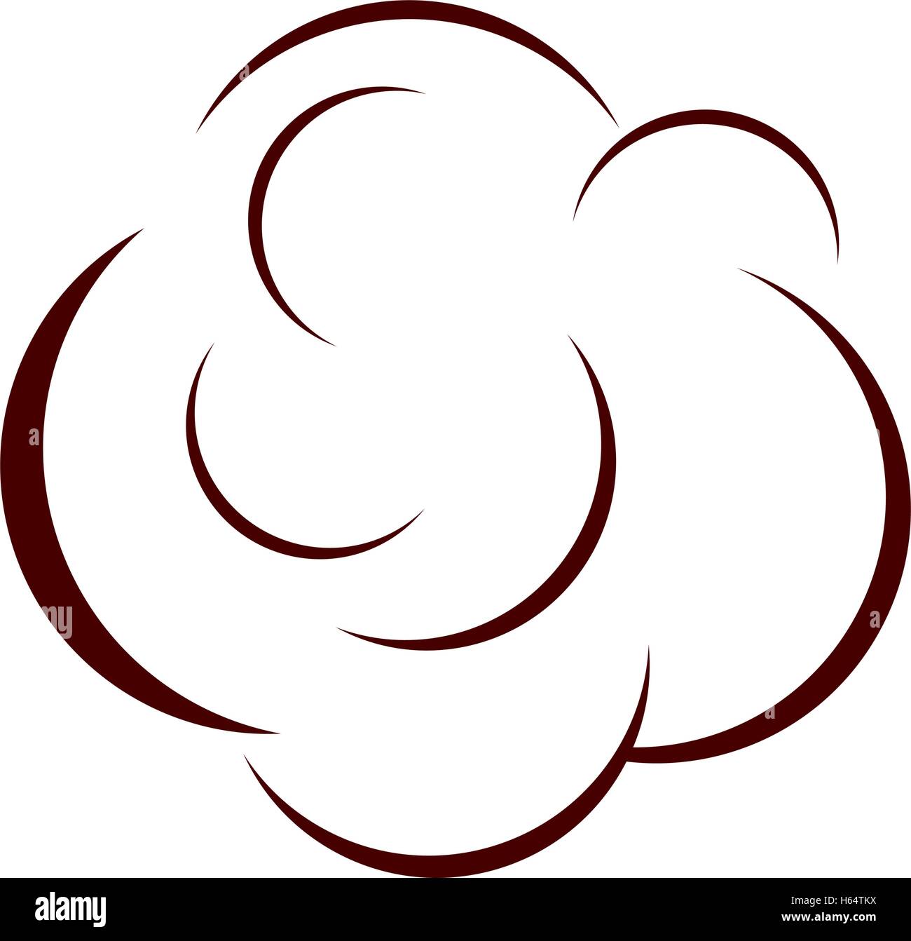 silhouette cloud callout for dialogue Stock Vector Image & Art - Alamy