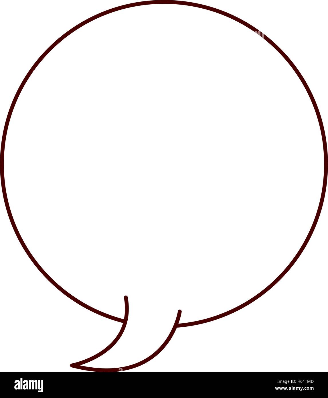 silhouette oval callout for dialogue Stock Vector Image & Art - Alamy