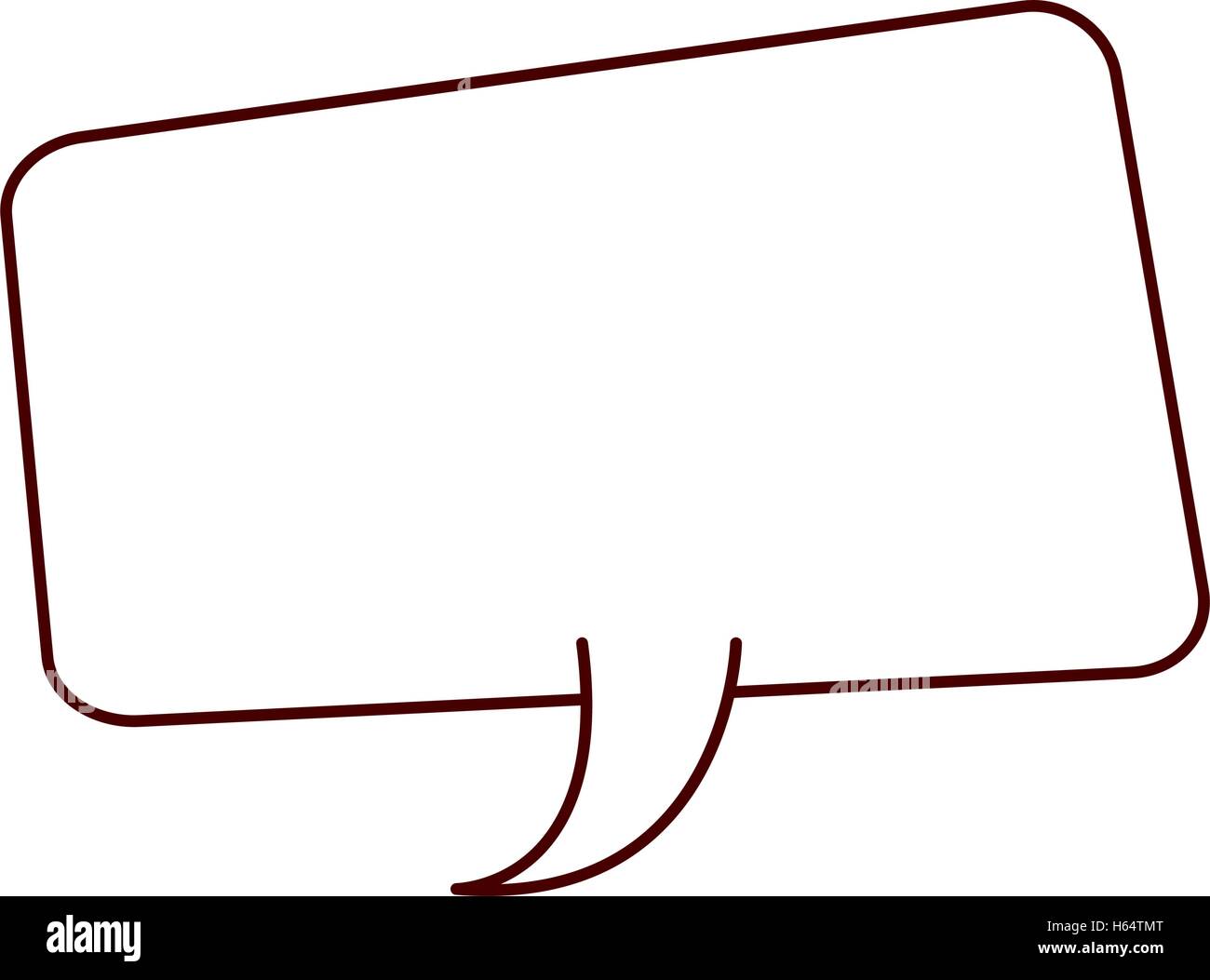 silhouette rounded rectangle callout for speech vector illustration ... silhouette rounded rectangle callout for speech vector illustration ...