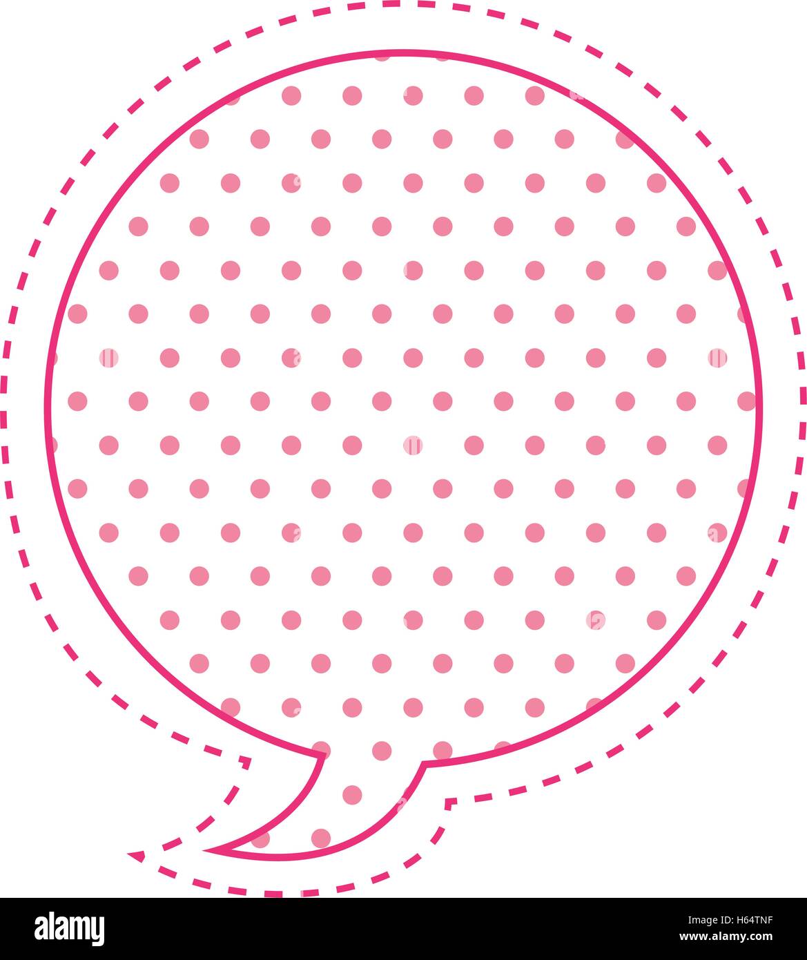 Dotted silhouette oval callout for dialogue Stock Vector Image & Art ...