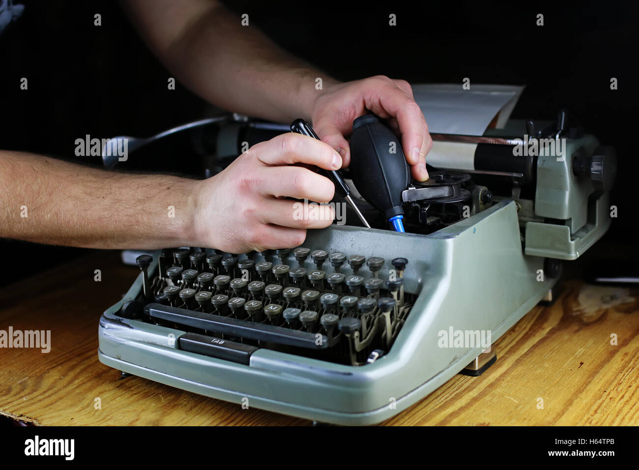 retro typewriter letter Stock Photo - Alamy
