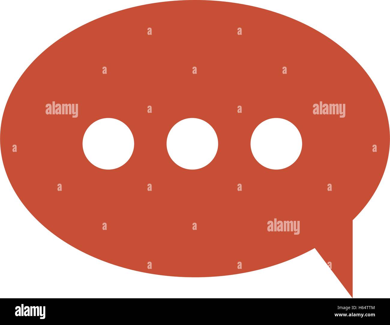 red dialog with white suspending points Stock Vector Image & Art - Alamy