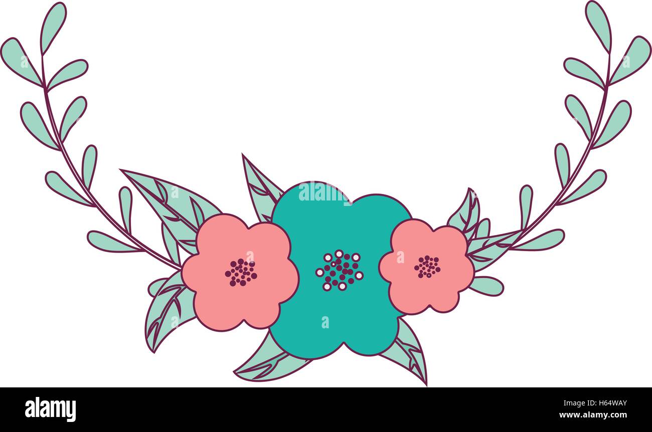 beautiful flowers icon Stock Vector Image & Art - Alamy