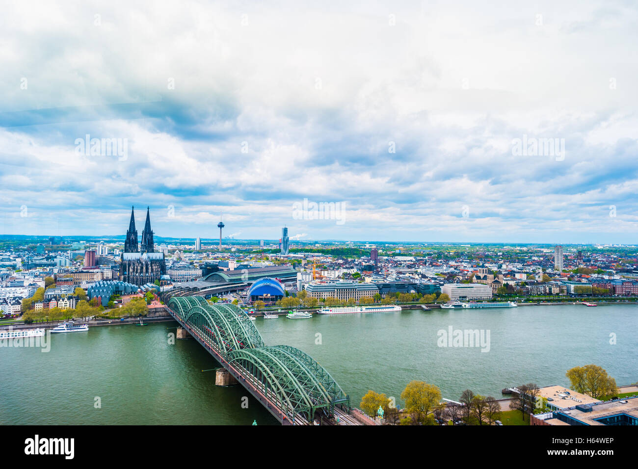 Aerial view of Cologne, Germany Stock Photo - Alamy