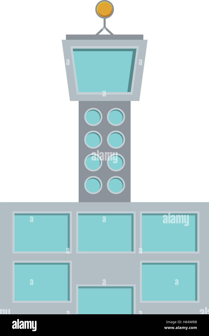 Air control tower aerial Stock Vector Images - Alamy