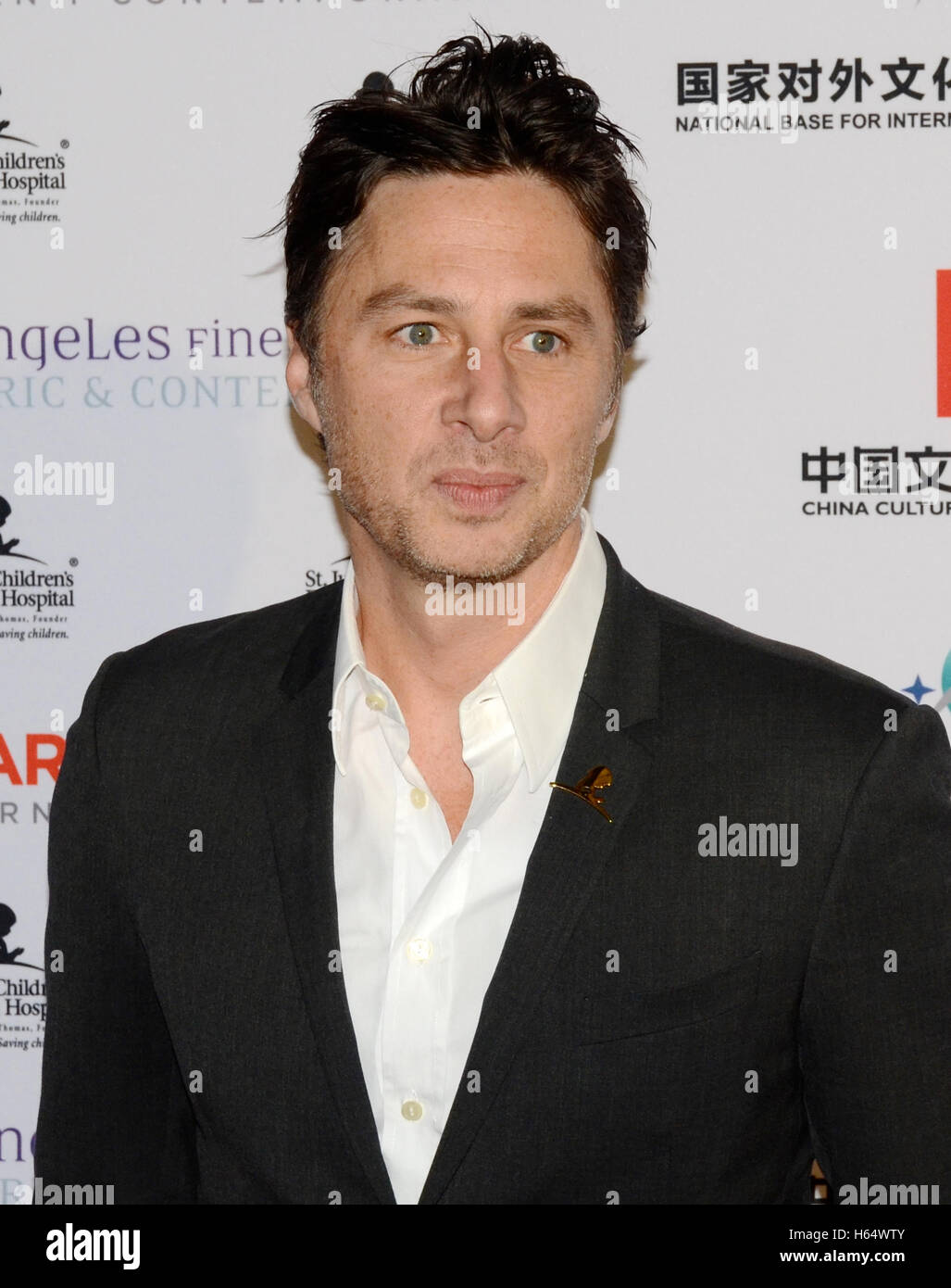 Actor Zach Braff attends the LA Art Show 2016 at the LA Convention ...