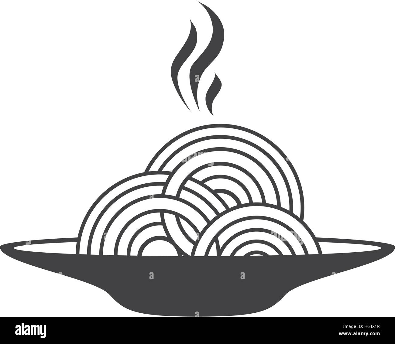 Spaghetti bolognese bowl italian Stock Vector Images - Alamy