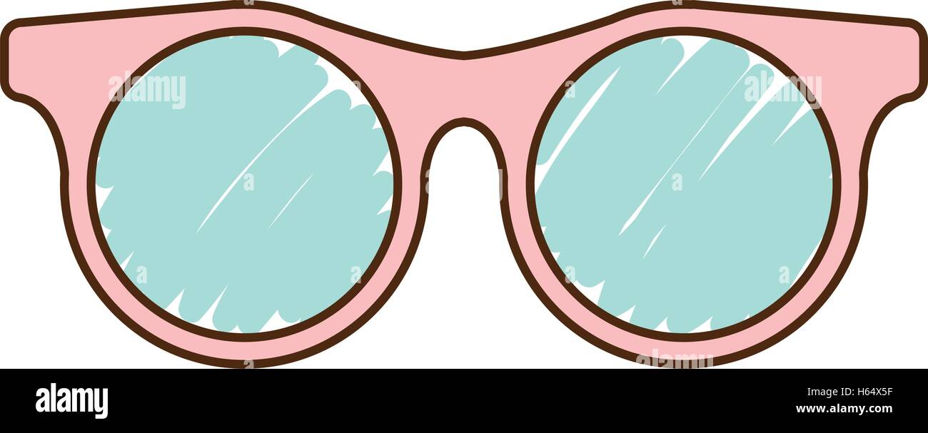 Pink colored glasses Stock Vector Images - Alamy