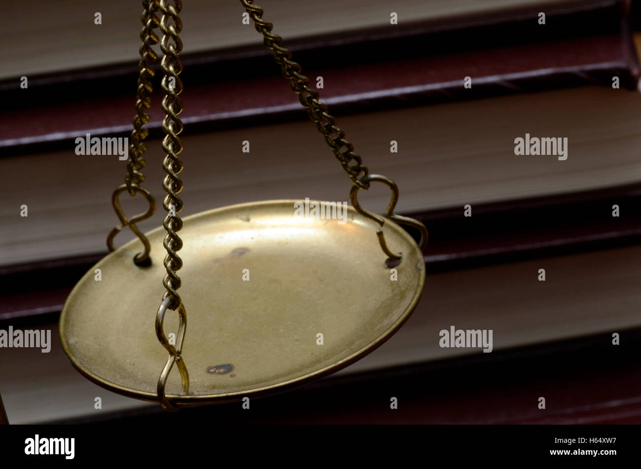 Old Golden weighing scale balance Stock Photo - Alamy