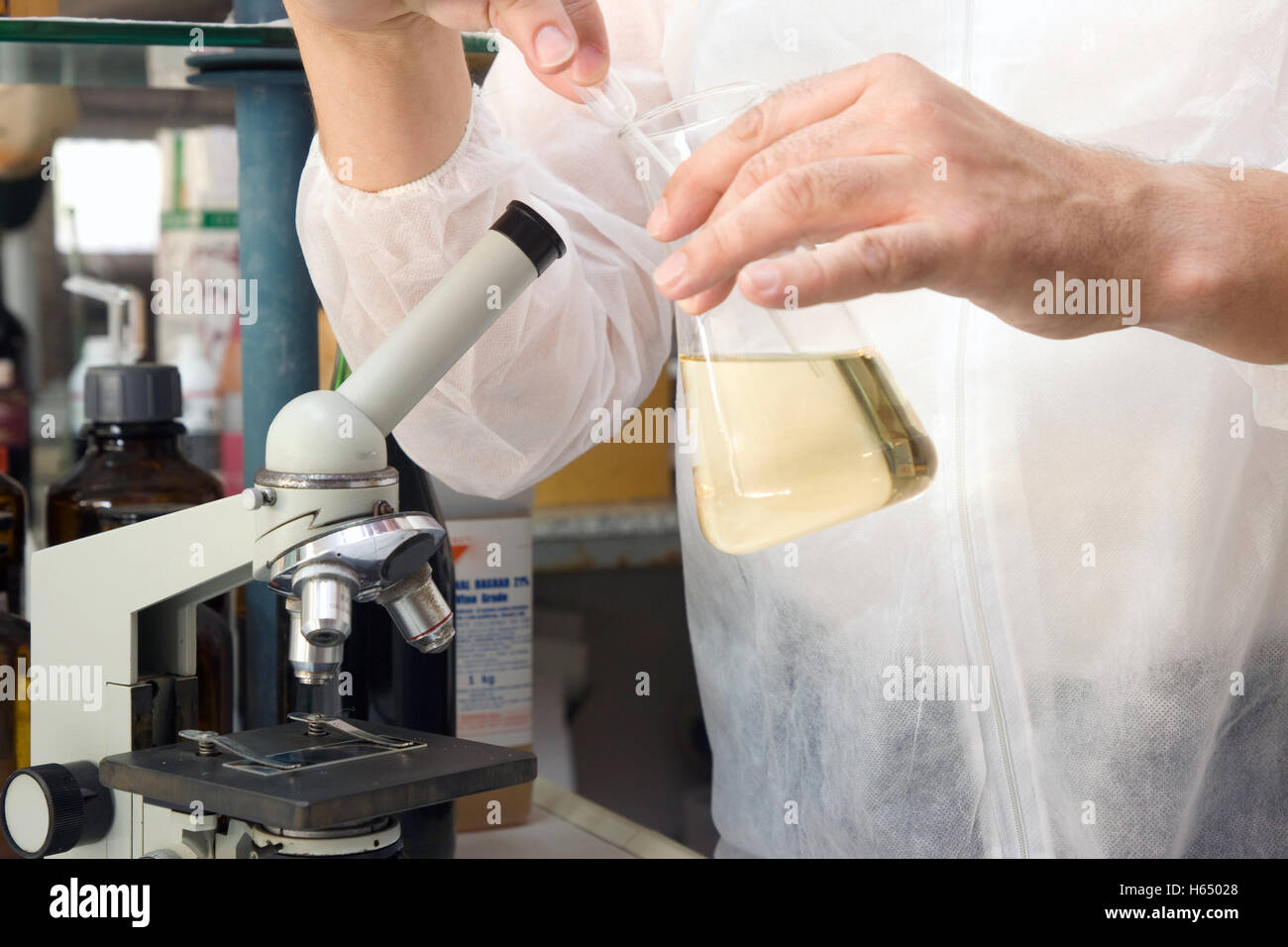 researcher at work in a laboratory Stock Photo - Alamy