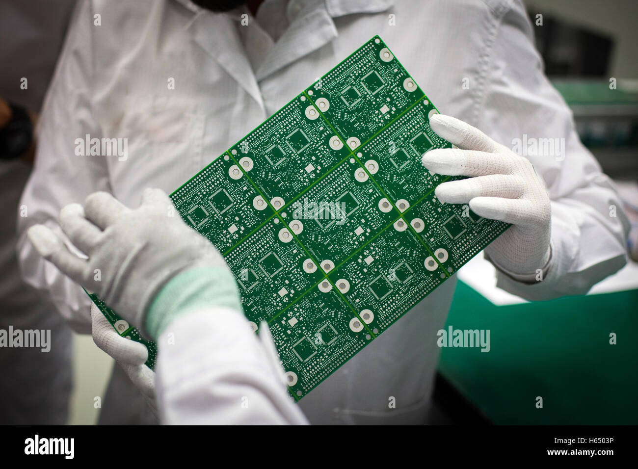 Color image of an electronic circuit board Stock Photo - Alamy