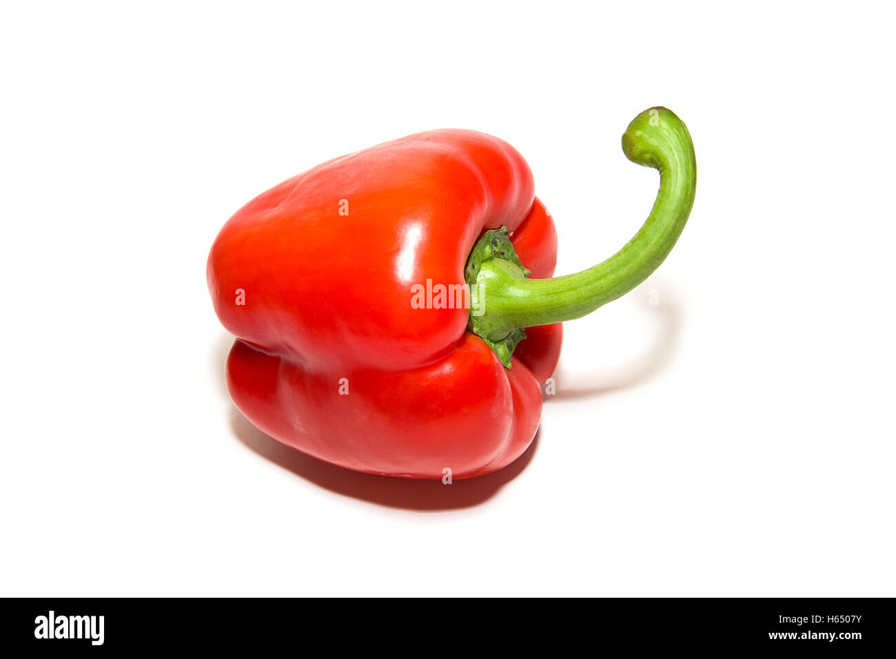 The fruit of red paprika pepper on over white Stock Photo - Alamy