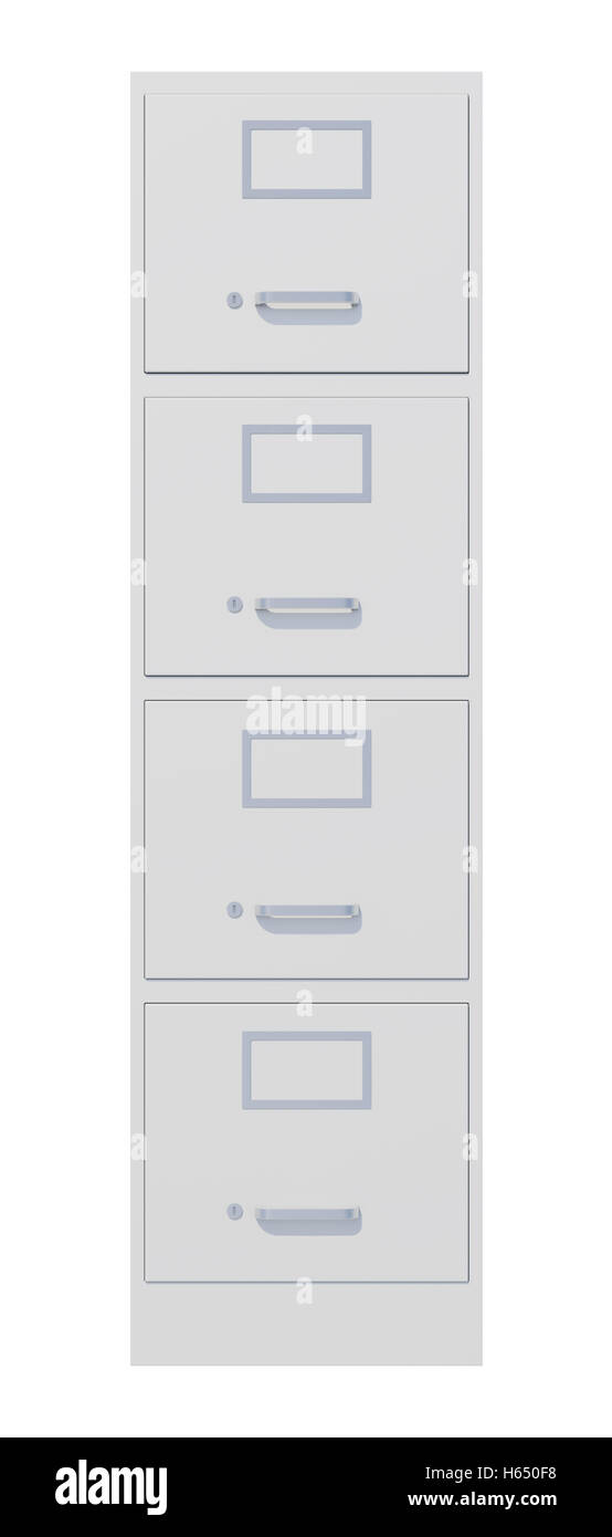 Office cabinet isolated over white background Stock Photo - Alamy