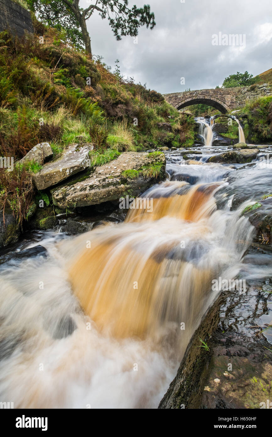 Three Shires Bridge in the Peak District National Park Stock Photo - Alamy