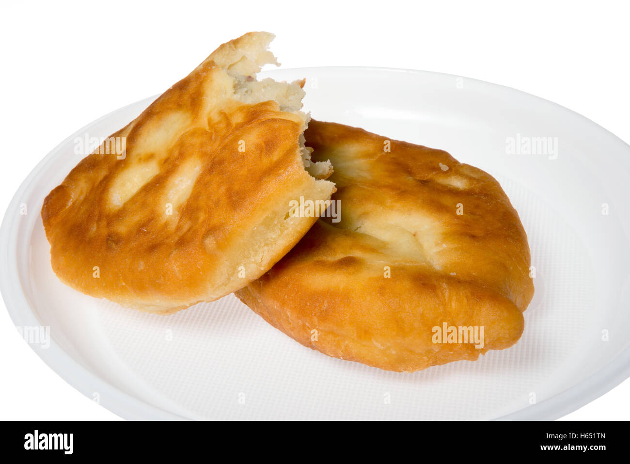 Pirojki. Traditional delicious Russian patty with potatoes and meat ...