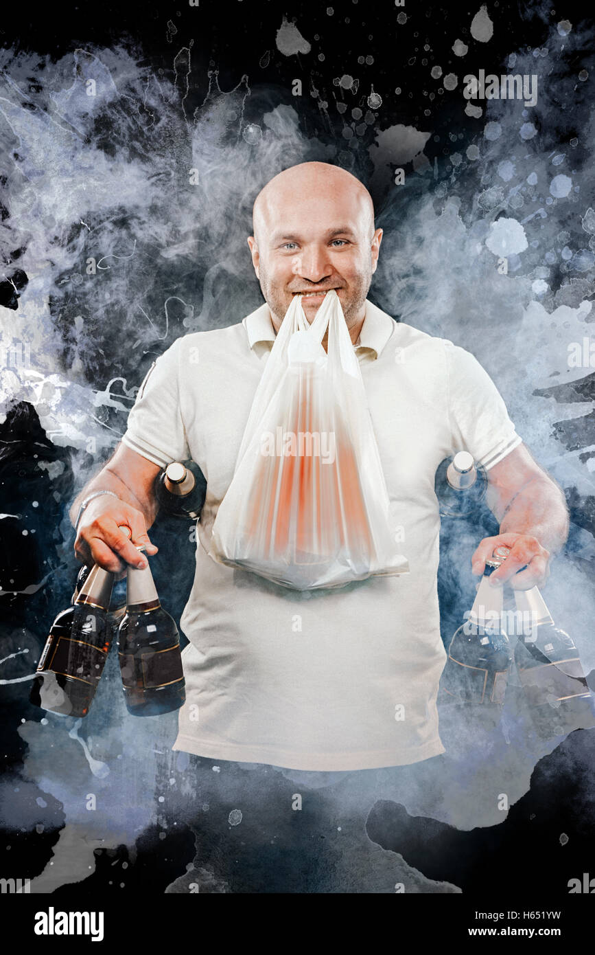 Happy drunk person hi-res stock photography and images - Alamy